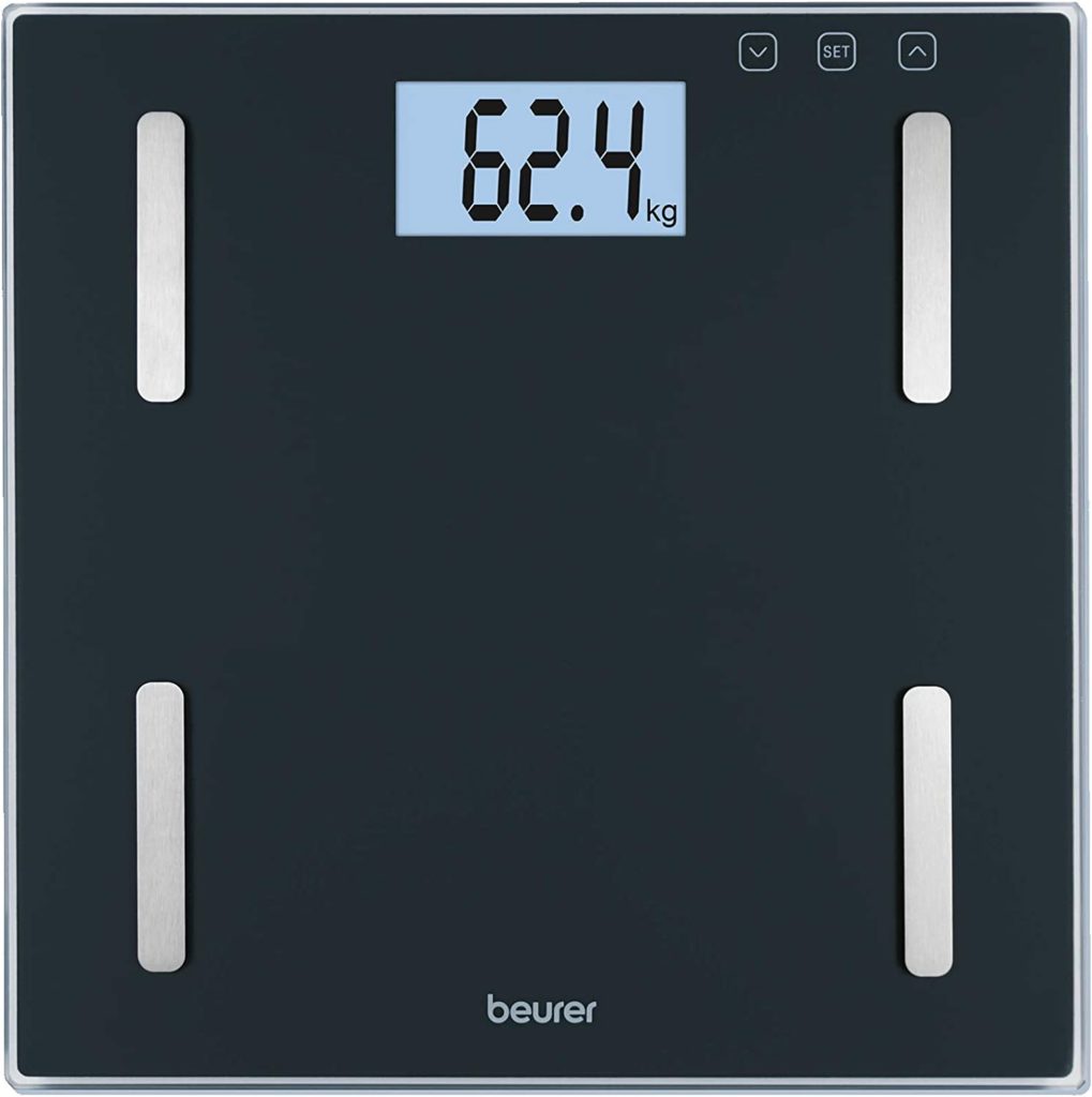 Beurer BF180 Diagnostic Bathroom Scale, Classic Body Analysis Scale, with full-body analysis ...