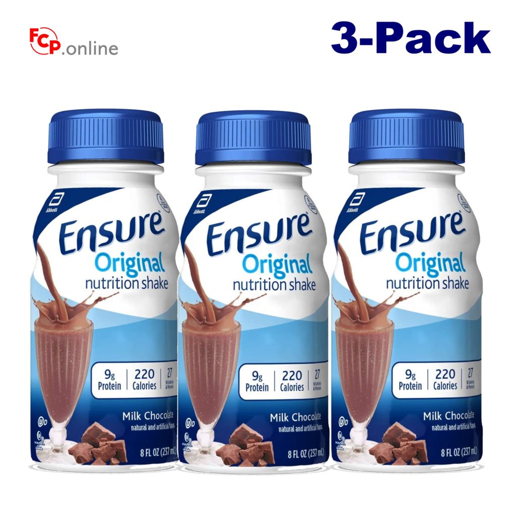 Ensure Original Nutrition Chocolate Shake - 3-Pack - BANDED OFFER ...